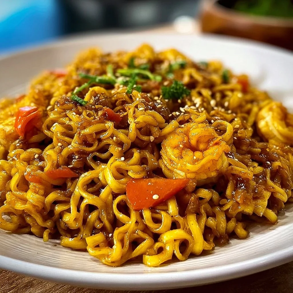 Sweet & Spicy Ramen Noodle Stir Fry