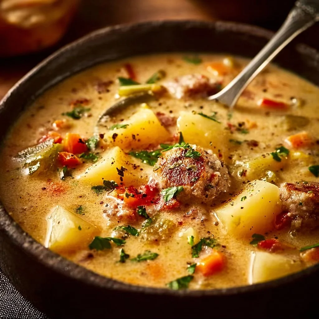 Comforting Potato and Sausage Chowder